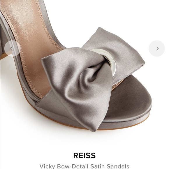 Reiss | Shoes | Reiss Vicky Bow Satin Heels | Poshmark